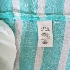 Sigrid Olsen | Dresses | Sigrid Olsen 0 Linen Stripes Dress | Poshmark